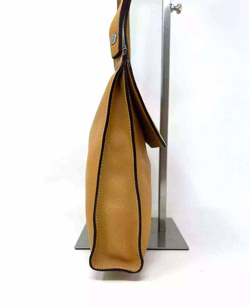 Loewe Light Brown Leather Asymmetrical Shoulder/Crossbody Bag – High ...